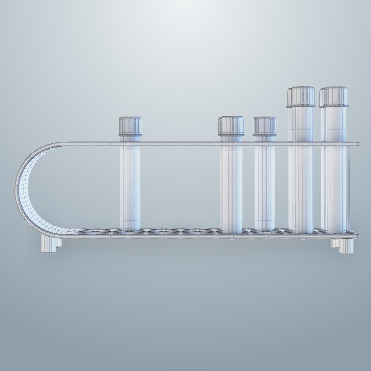 3D lab sample tubes model - TurboSquid 1150696