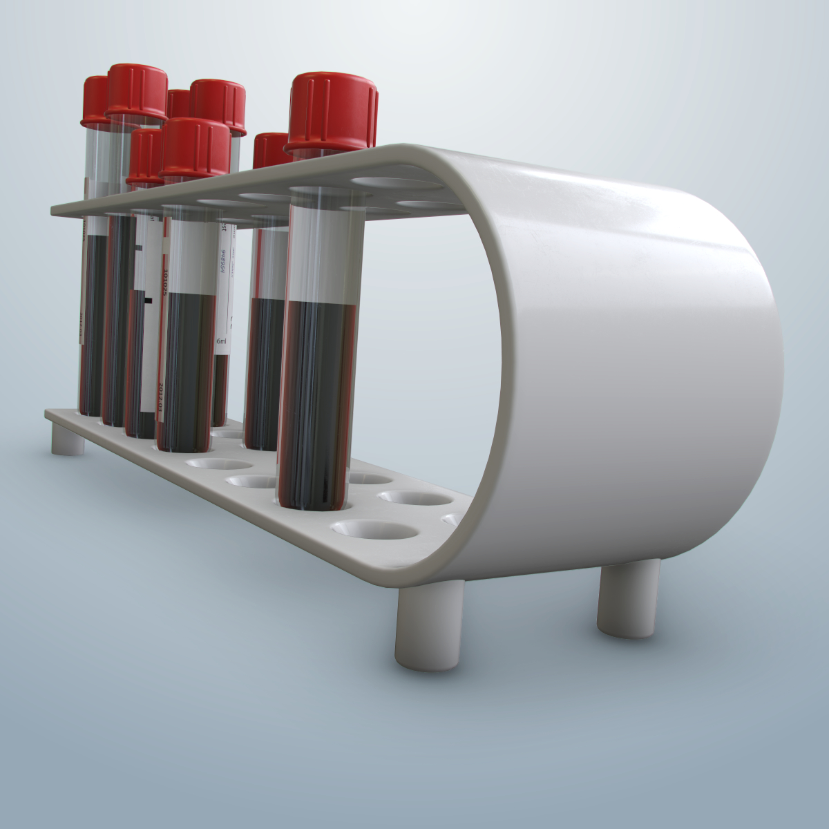 3D lab sample tubes model - TurboSquid 1150696