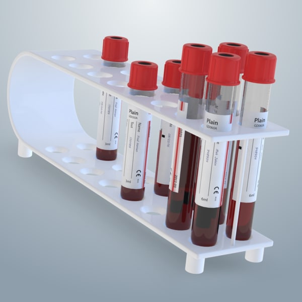 3D lab sample tubes model - TurboSquid 1150696