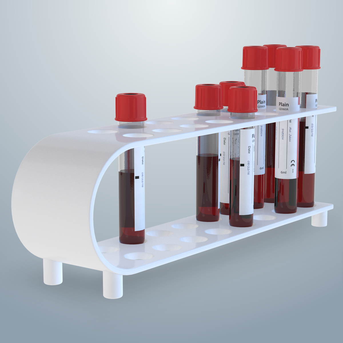 3D lab sample tubes model - TurboSquid 1150696