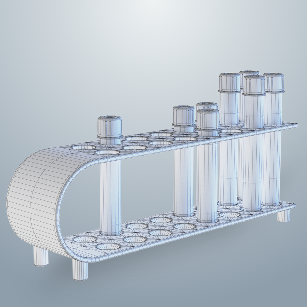 3D lab sample tubes model - TurboSquid 1150696