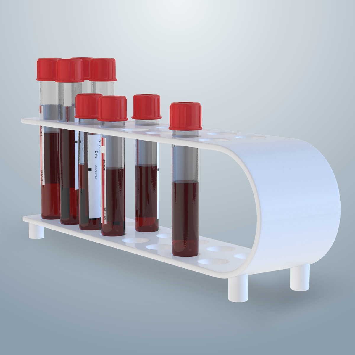 3D lab sample tubes model - TurboSquid 1150696