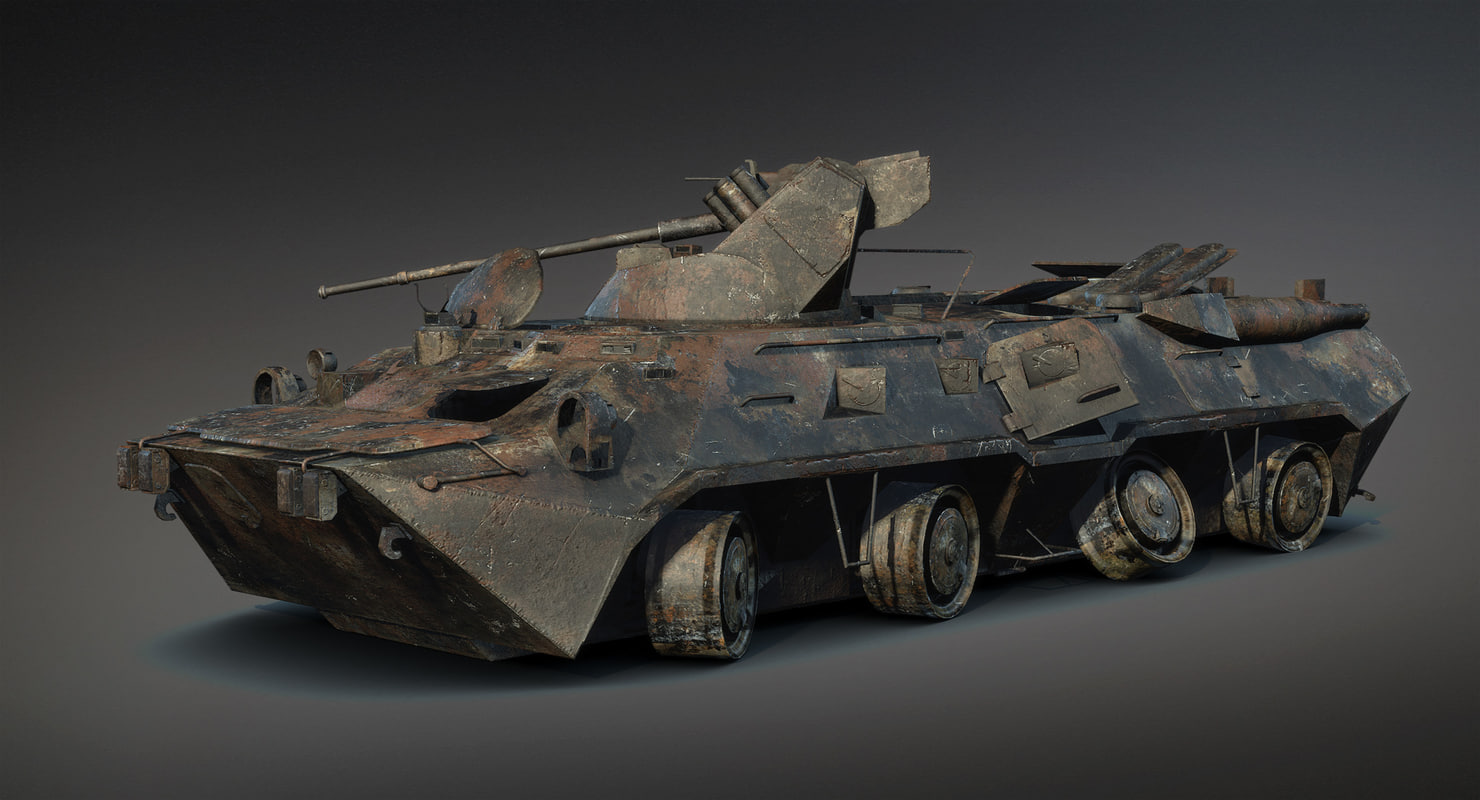 3D destroyed btr-80a model - TurboSquid 1150710