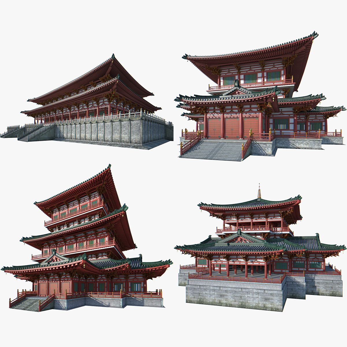 Chinese palace 1 3D model - TurboSquid 1151051