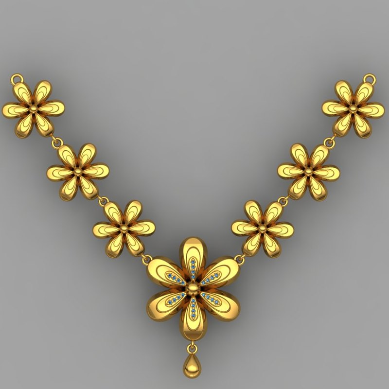 3D necklace model - TurboSquid 1151244