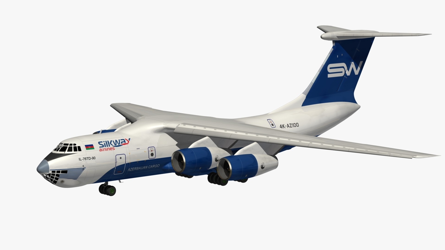 3D ilyushin il-76 silkway model - TurboSquid 1151309