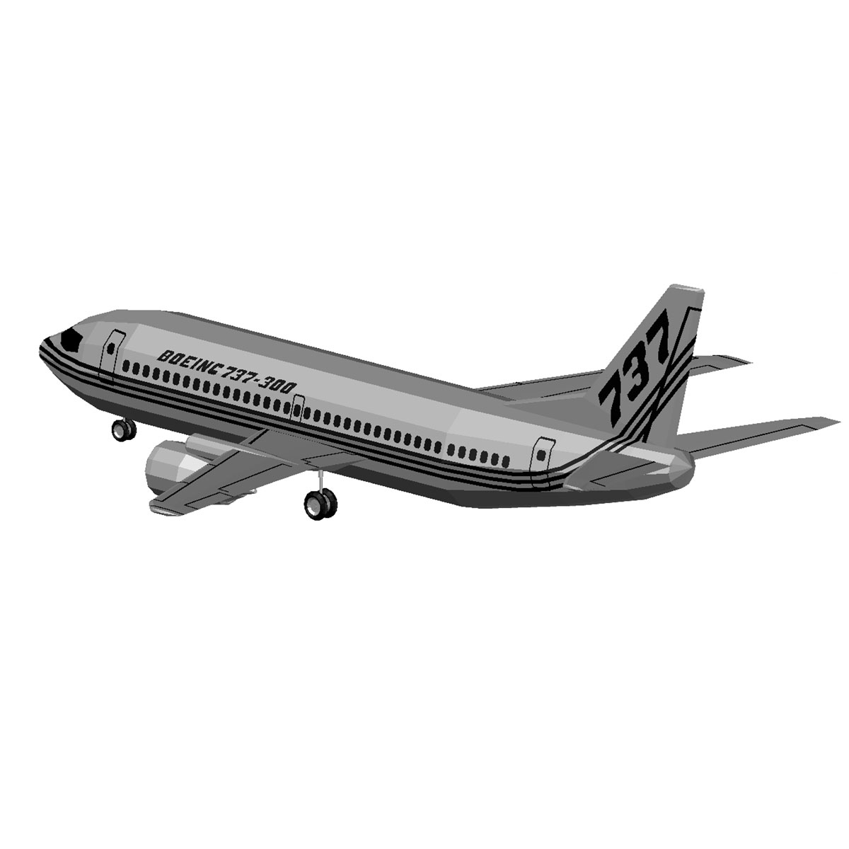 Autocad boeing 737 3D model - TurboSquid 1151634