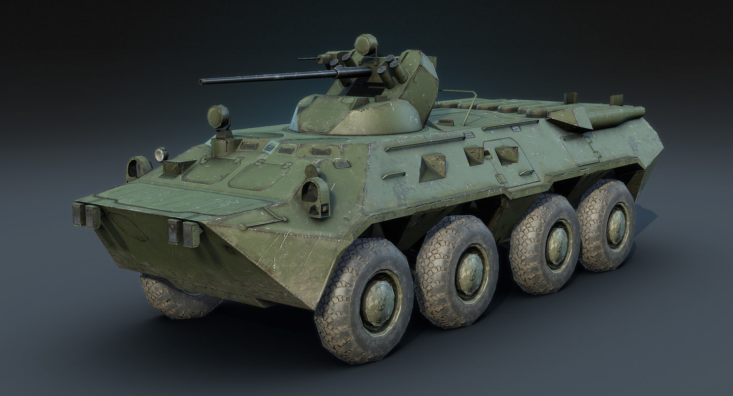 BTR-80A Low-Poly (LOD) Model 3D - TurboSquid 1151690
