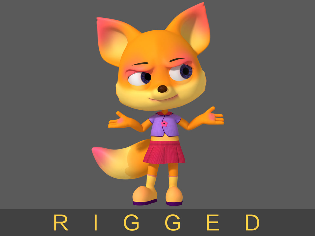 3D fox - TurboSquid 1151965