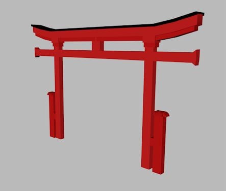 6 japanese arch known 3D - TurboSquid 1152176