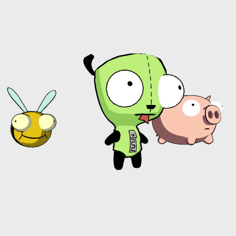 Invader zim gir pig model - TurboSquid 1152188