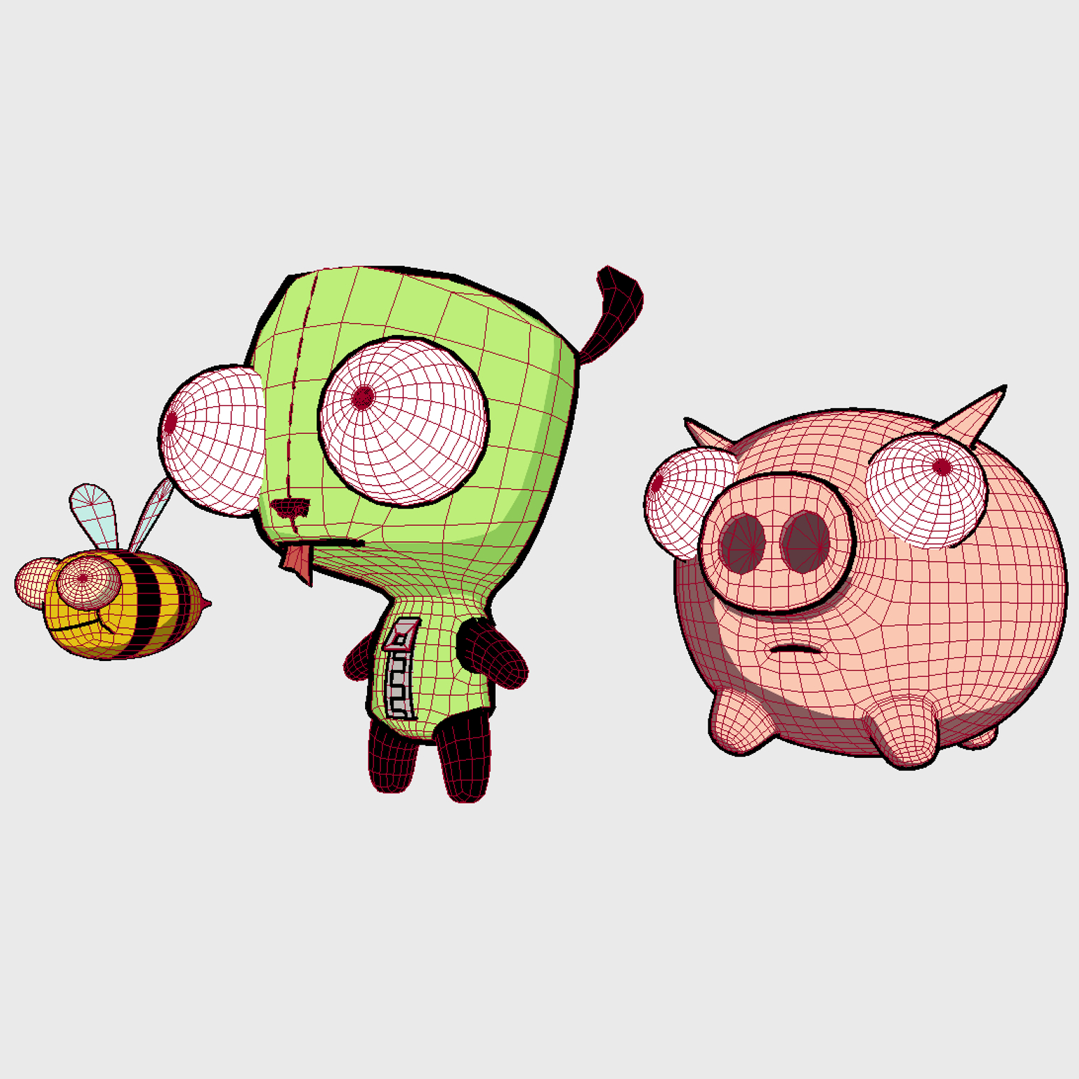 Invader zim gir pig model - TurboSquid 1152188