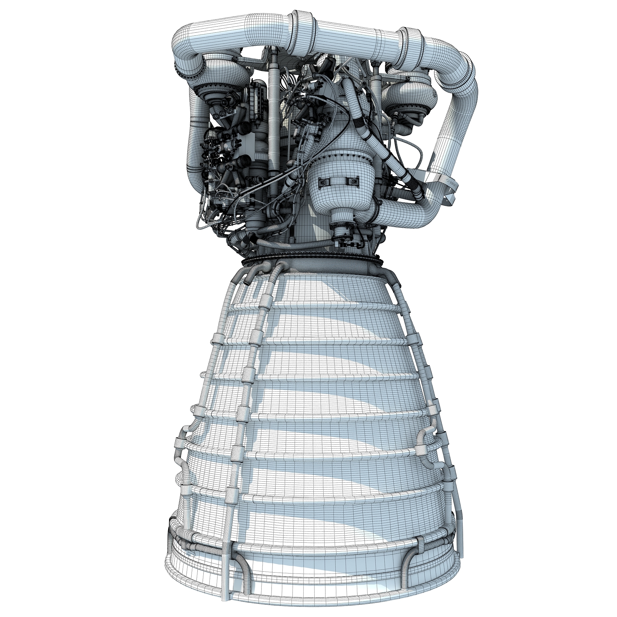 Rs-25 space shuttle engine model - TurboSquid 1152303