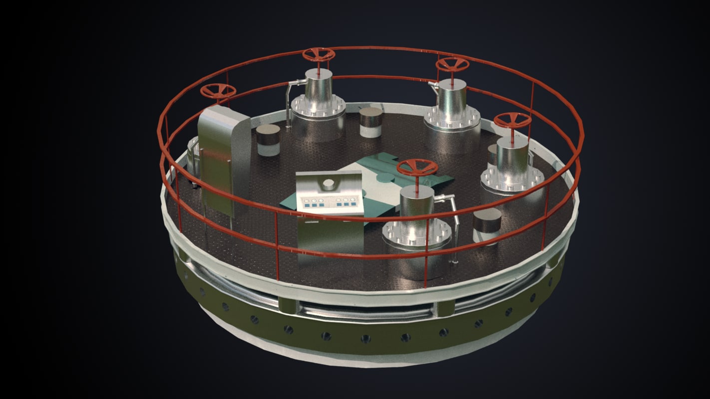 3D nuclear installation model - TurboSquid 1152514