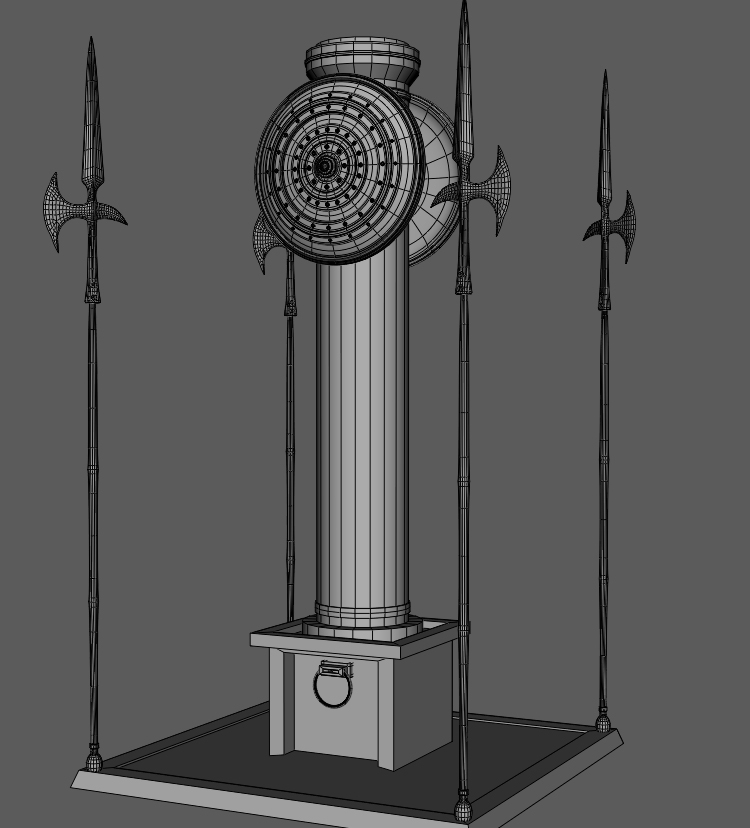 Pillar medieval 3D model - TurboSquid 1152707