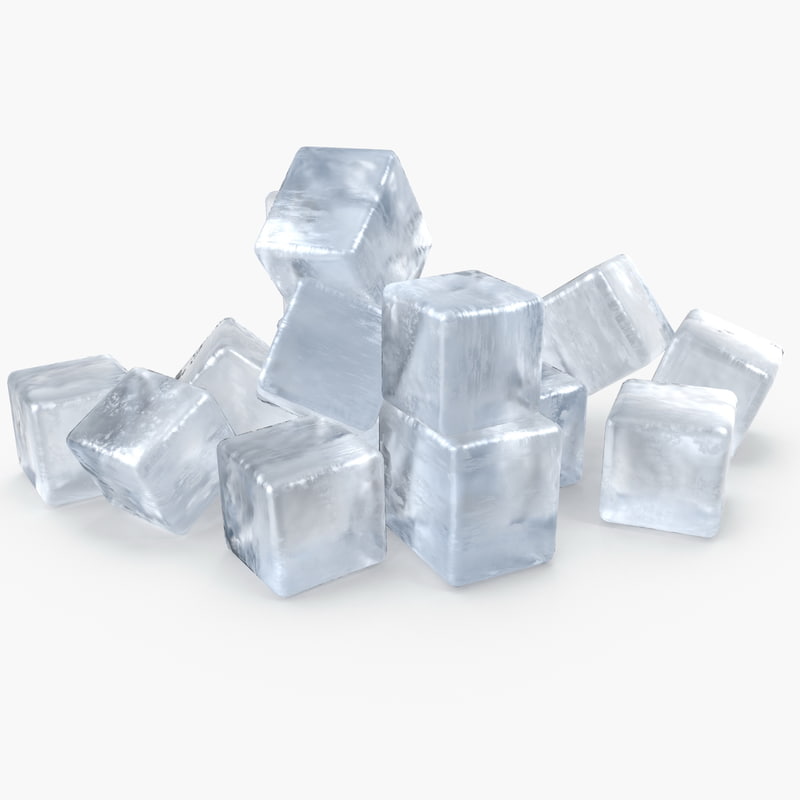 3D realistic ice cubes model - TurboSquid 1152715