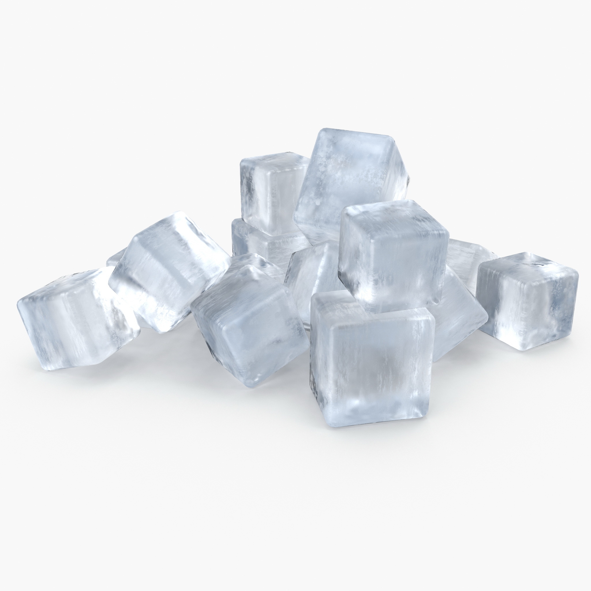 3D realistic ice cubes model - TurboSquid 1152715