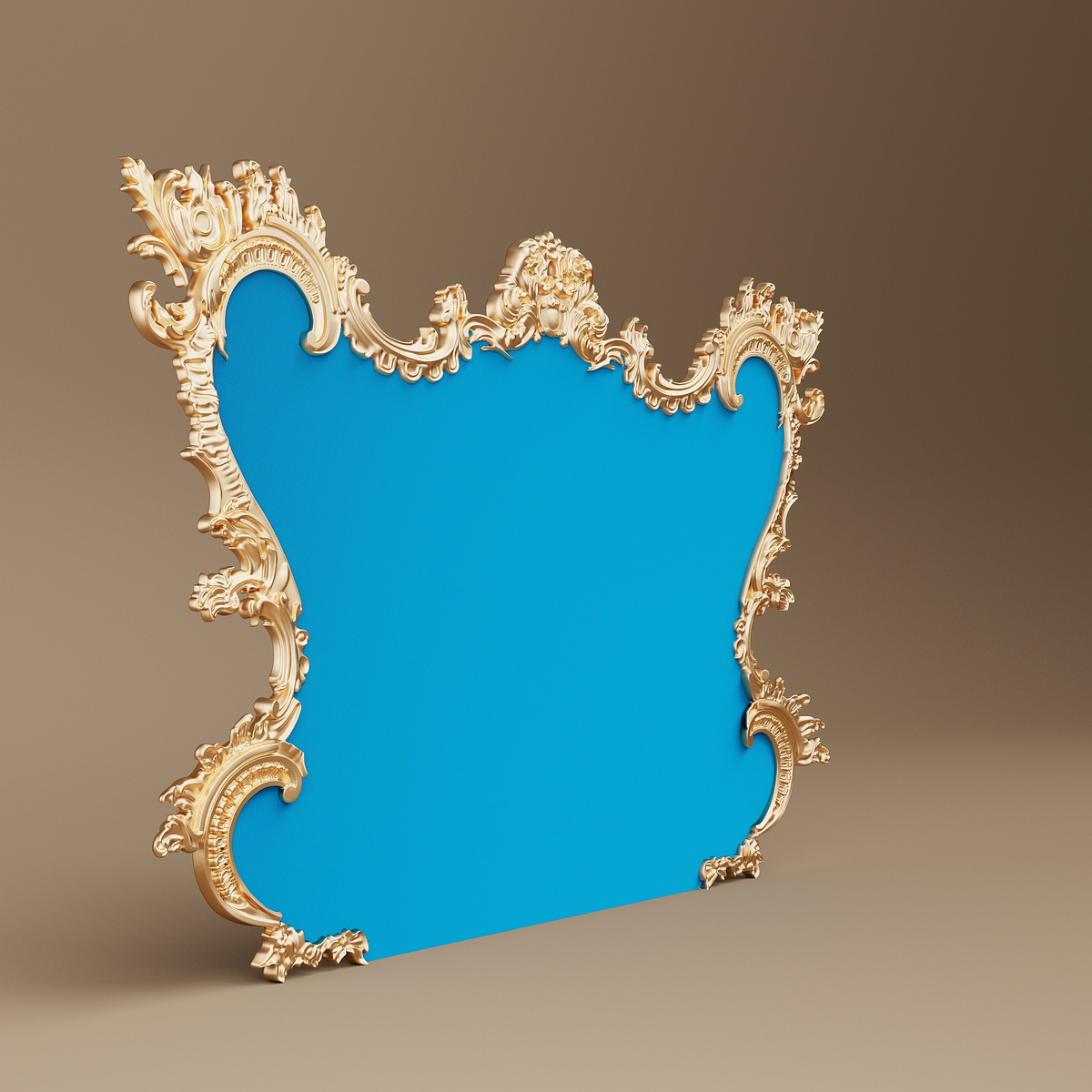 Baroque arc frame wall 3D model - TurboSquid 1152812