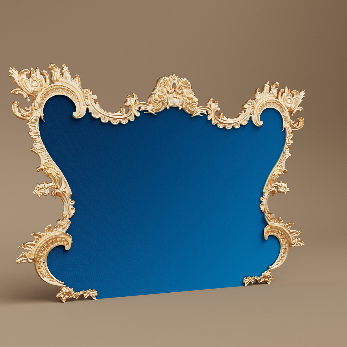 Baroque arc frame wall 3D model - TurboSquid 1152812