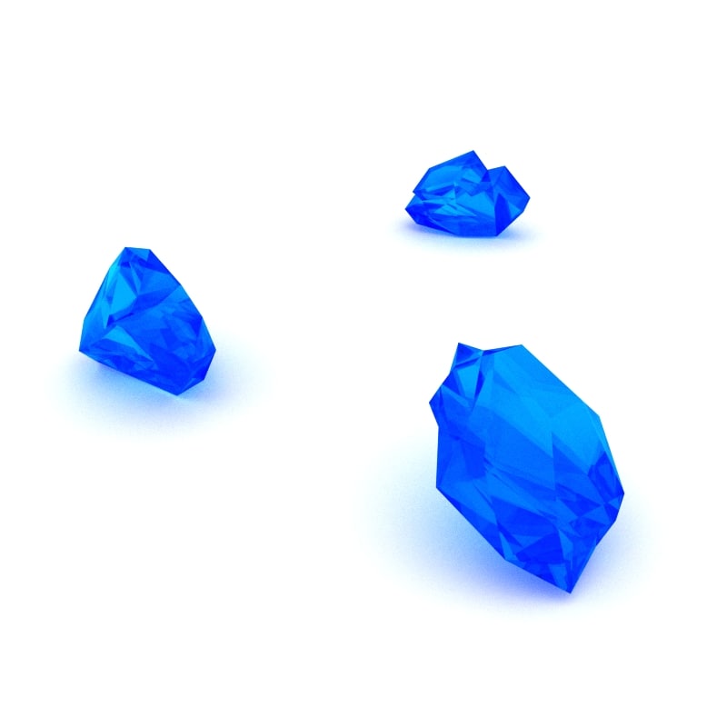 Free 3d Blue Glass Shards Turbosquid 1152856