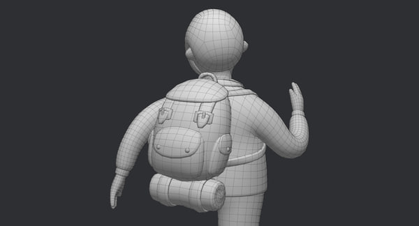 3D model rigged backpacker character human - TurboSquid 1152972