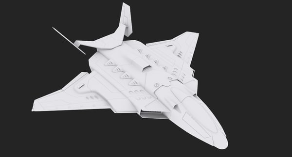 Stealth fighters space spaceship model - TurboSquid 1153003