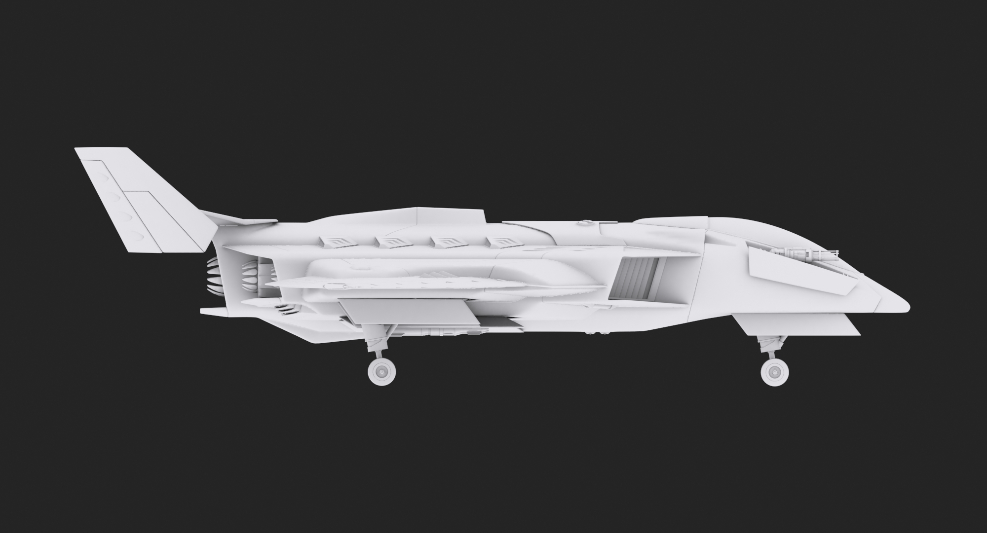 Stealth fighters space spaceship model - TurboSquid 1153003
