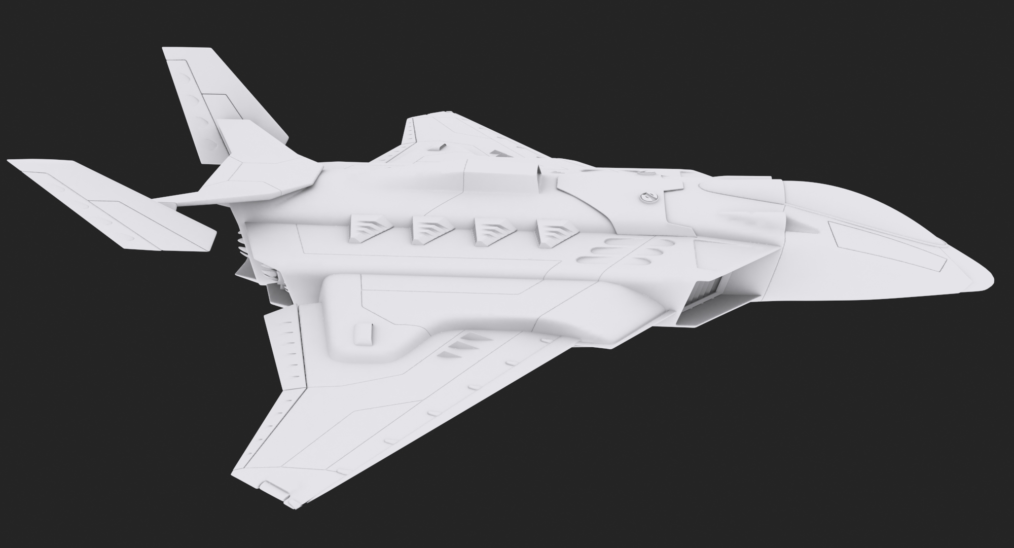 Stealth fighters space spaceship model - TurboSquid 1153003