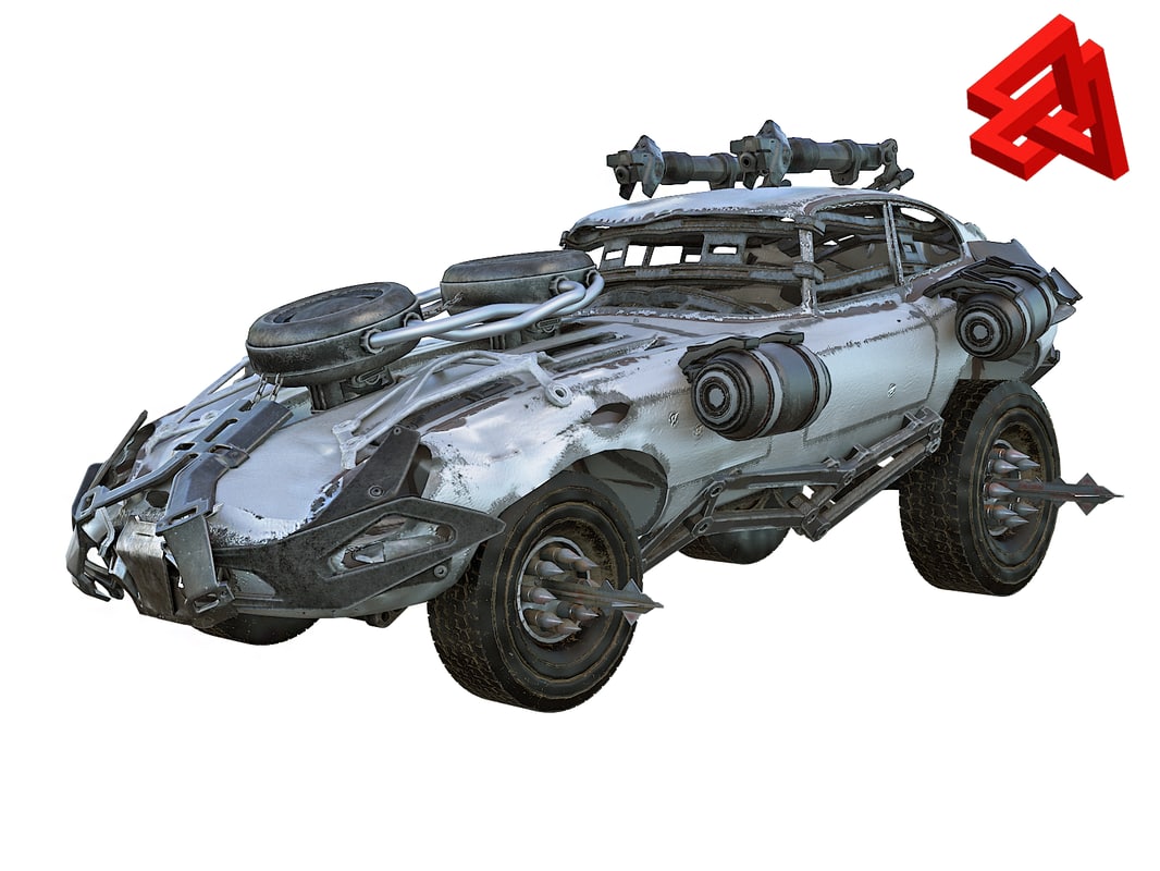 Apocalyptic car 3D model - TurboSquid 1153141