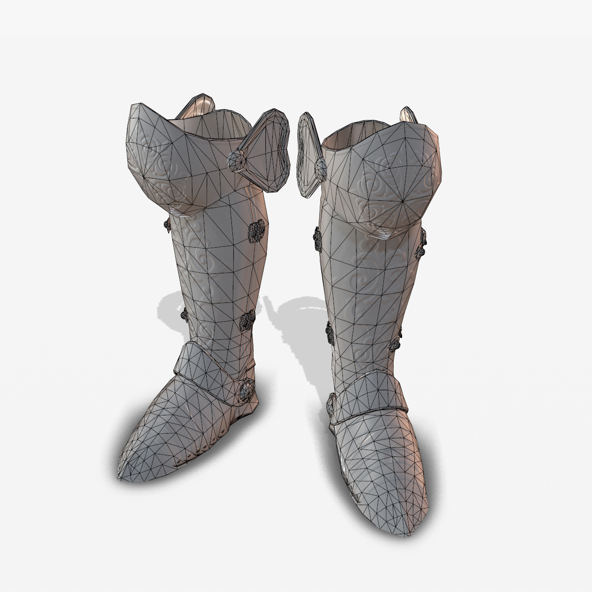 Medieval armor boots 3D - TurboSquid 1153142