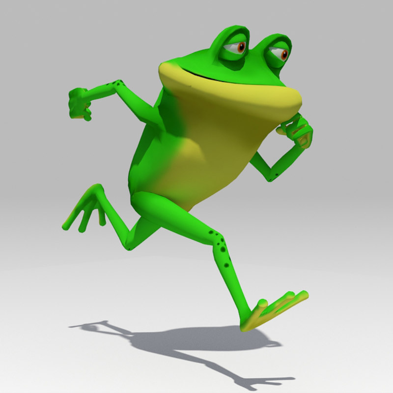 Frog toon animations 3D model - TurboSquid 1153182