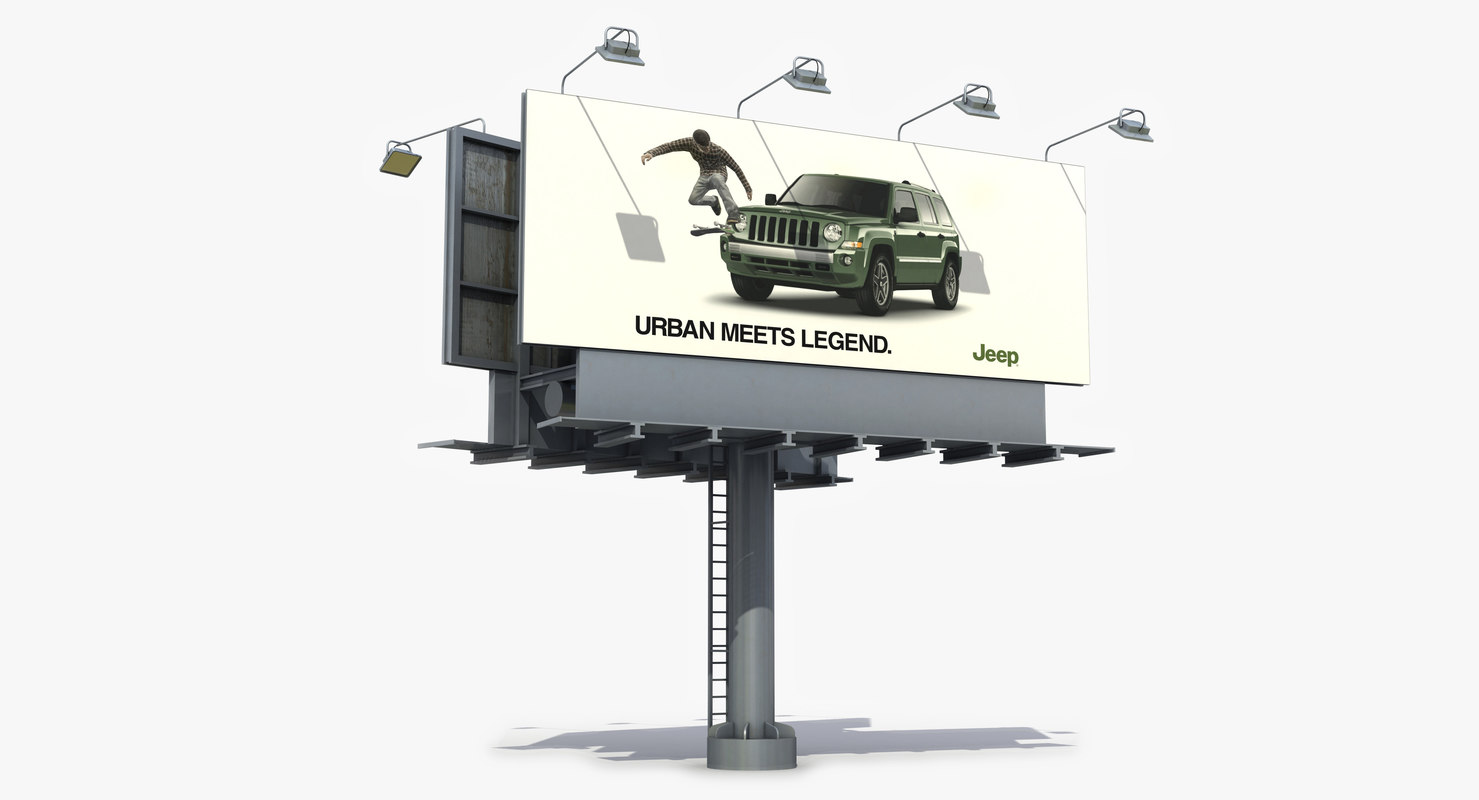 Billboard board 3D - TurboSquid 1153190