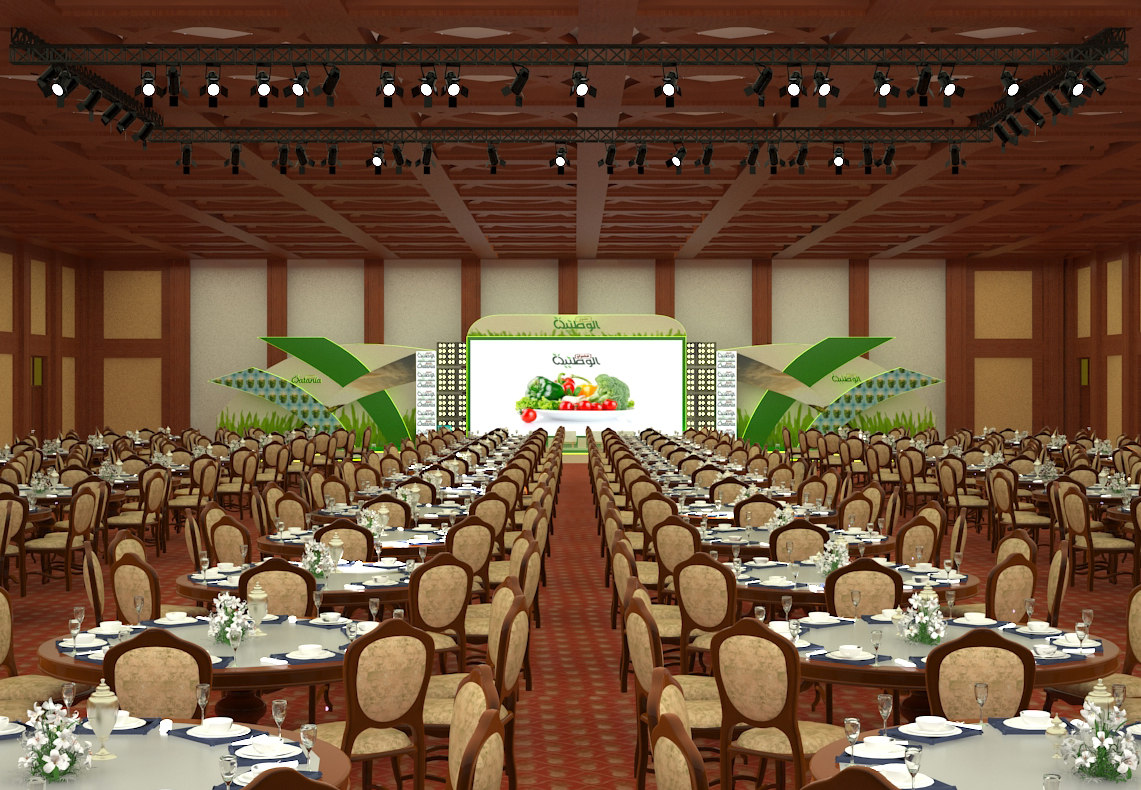 Event hall 3D model - TurboSquid 1153222