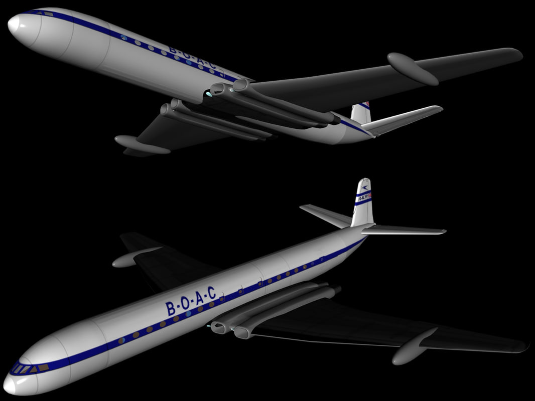 3D havilland comet model - TurboSquid 1153302
