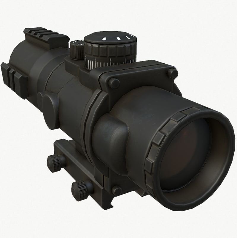 3D tactical scope model - TurboSquid 1153327