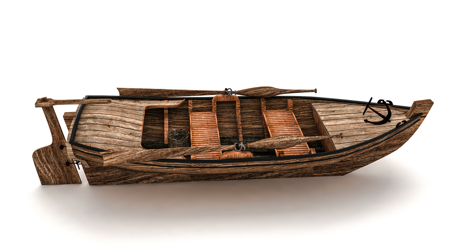Wooden boat 3D model - TurboSquid 1153340
