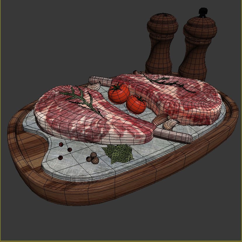 3D model beef steaks - TurboSquid 1153359