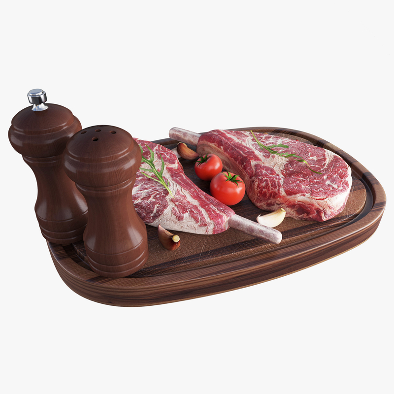 3D model beef steaks - TurboSquid 1153359