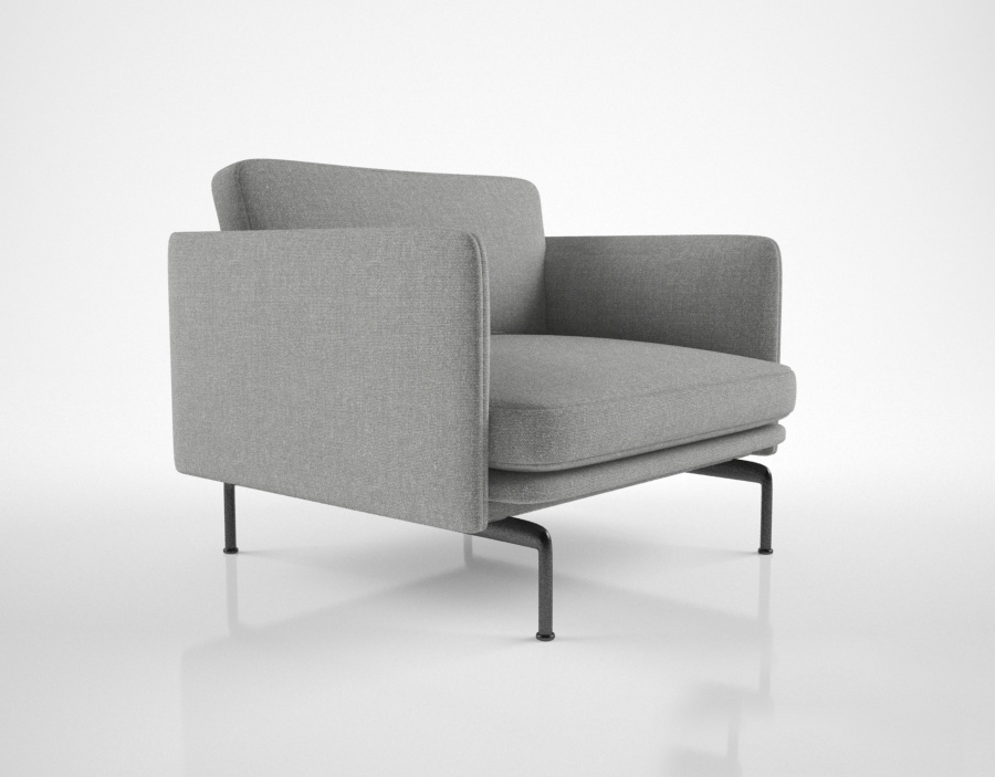 Muuto outline chair 3D model - TurboSquid 1153474