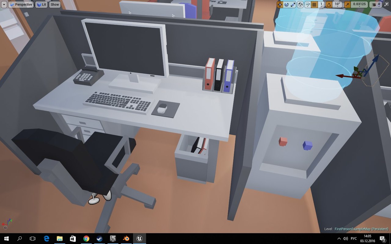 3D low-poly office pack - TurboSquid 1153480