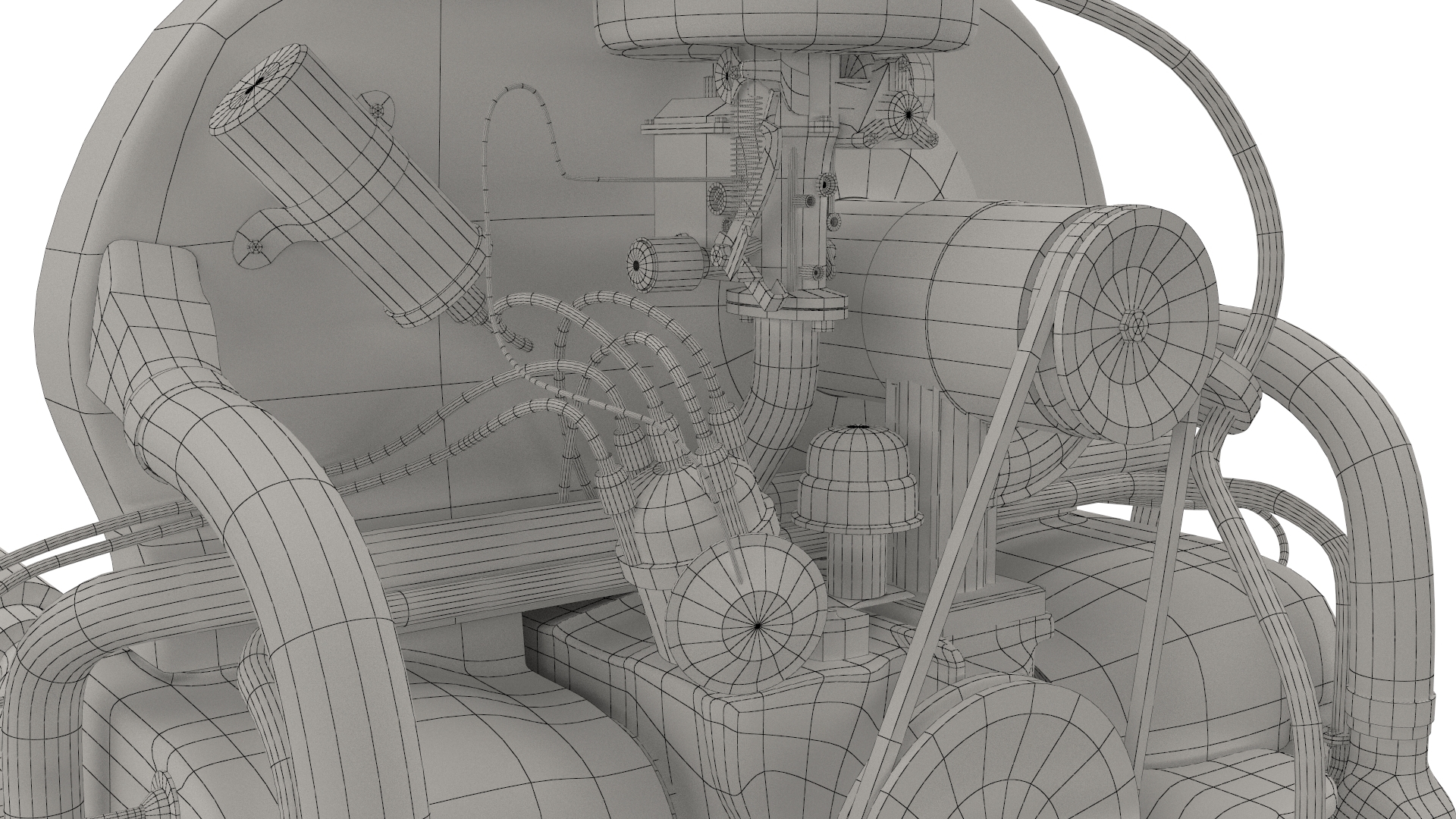 Volkswagen beetle engine 3D model - TurboSquid 1153687