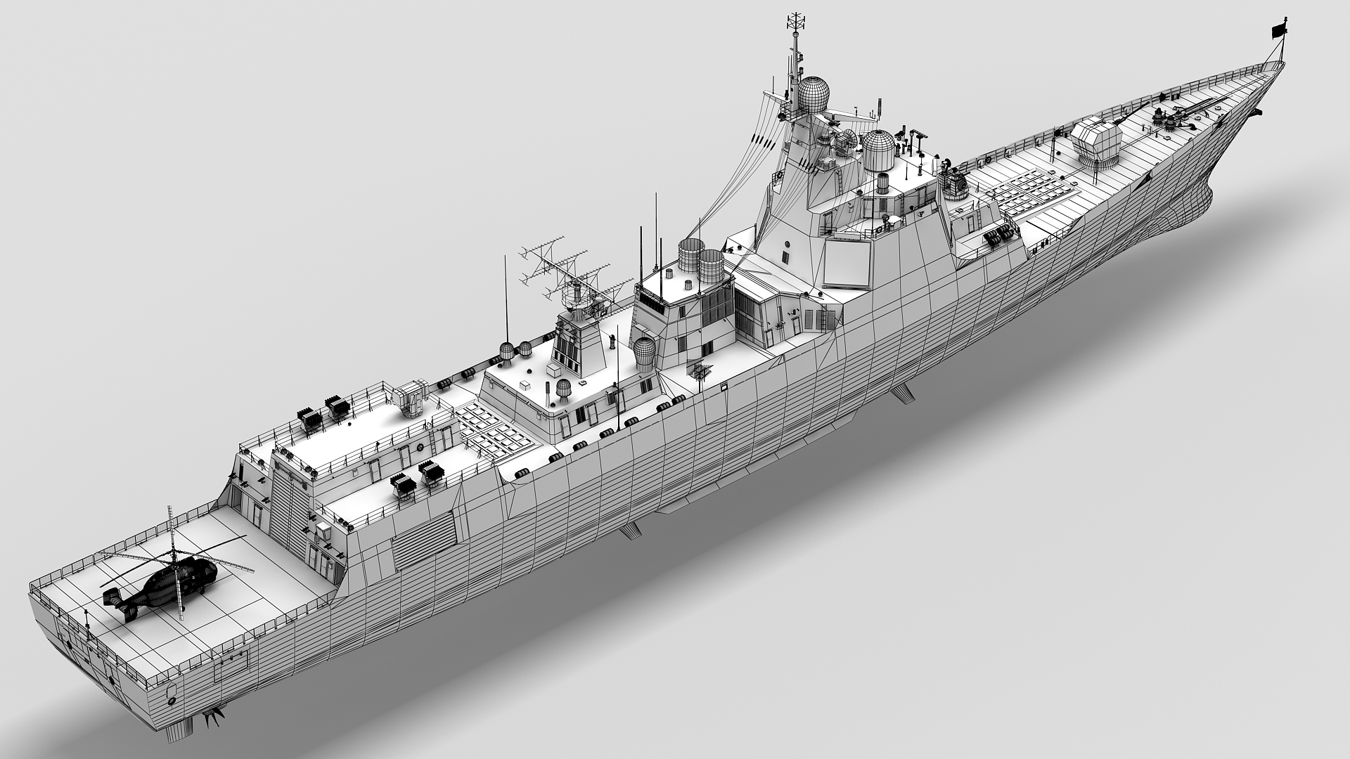 Chinese type 052d destroyer model - TurboSquid 1153716