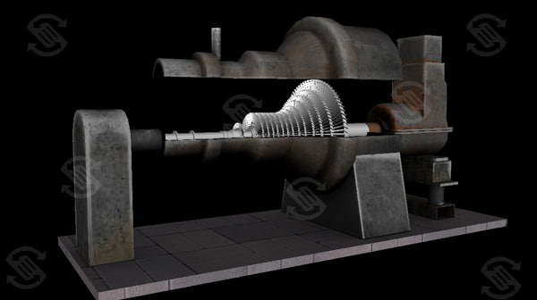 Steam Turbine 3D Models for Download | TurboSquid