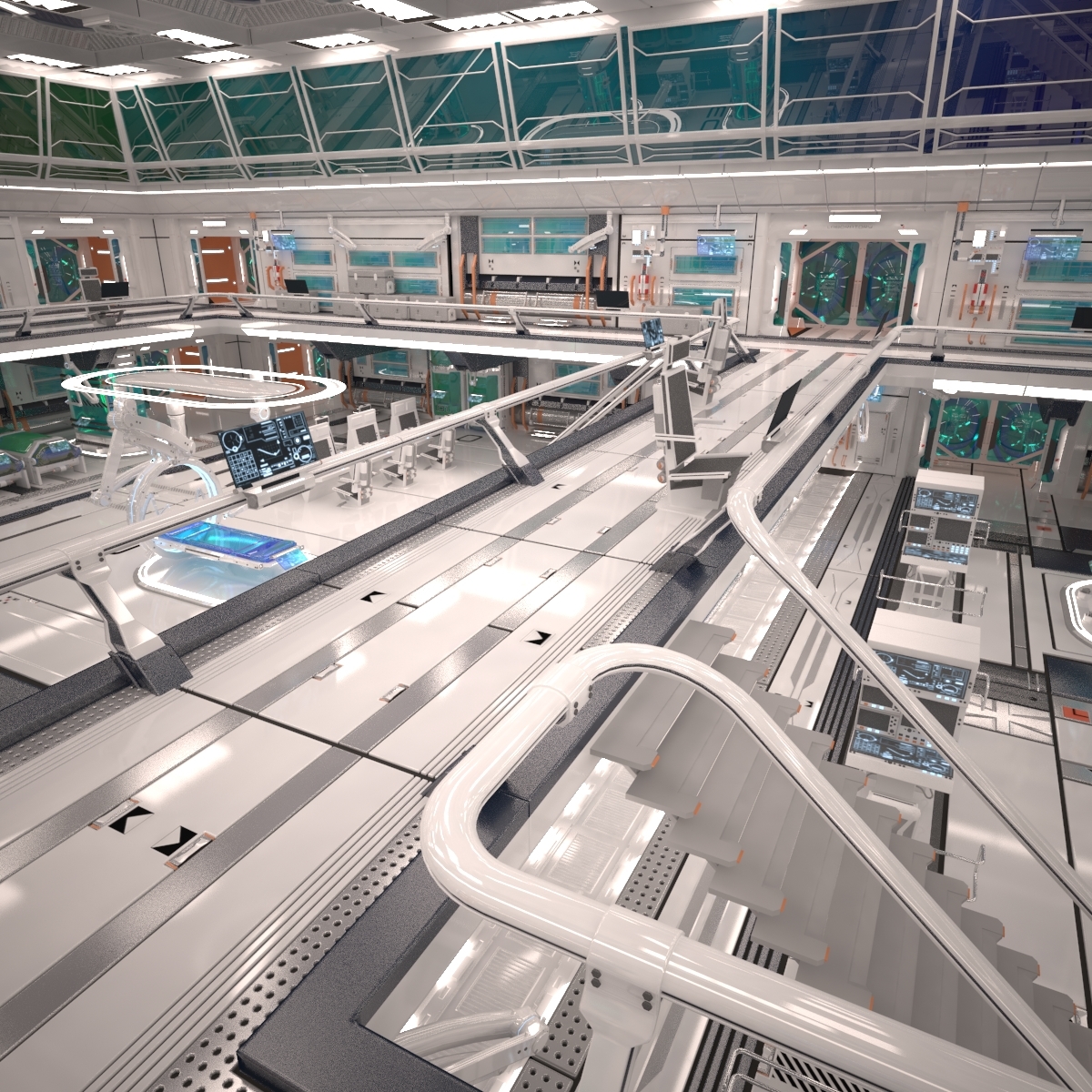 Futuristic sci fi laboratory 3D - TurboSquid 1153894