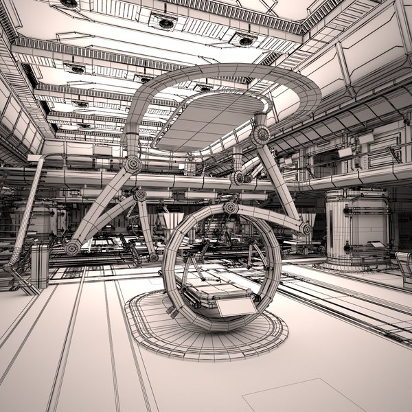 Futuristic sci fi laboratory 3D - TurboSquid 1153894
