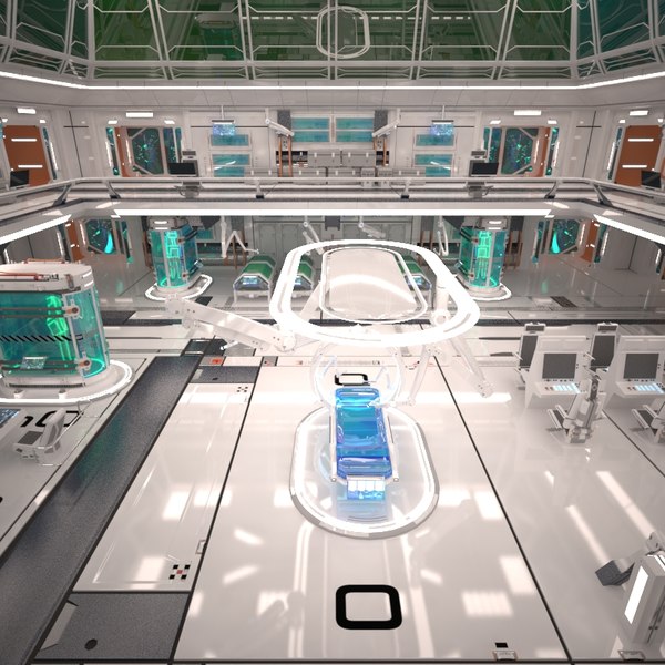 Futuristic sci fi laboratory 3D - TurboSquid 1153894