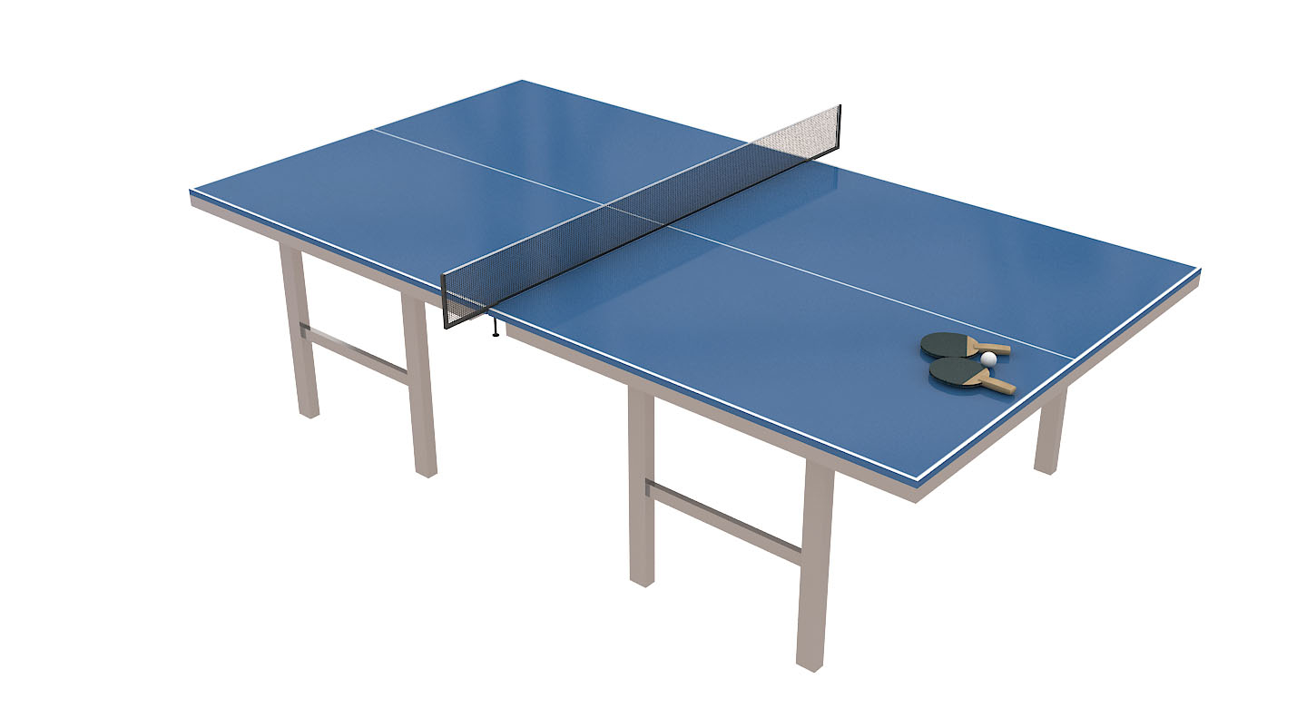 3D ping pong table model - TurboSquid 1153947