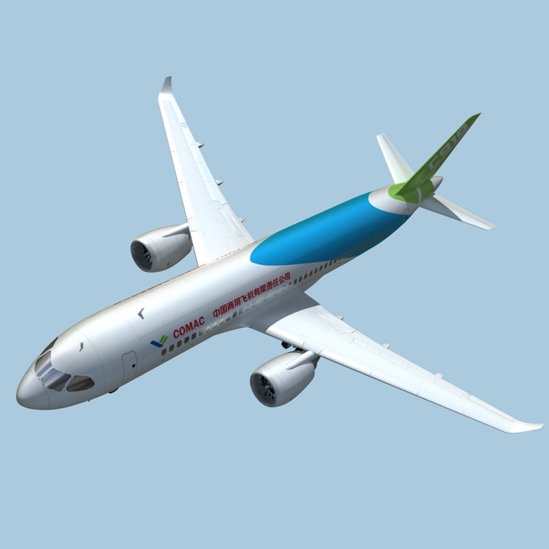 C919 plane 3D model - TurboSquid 1154010