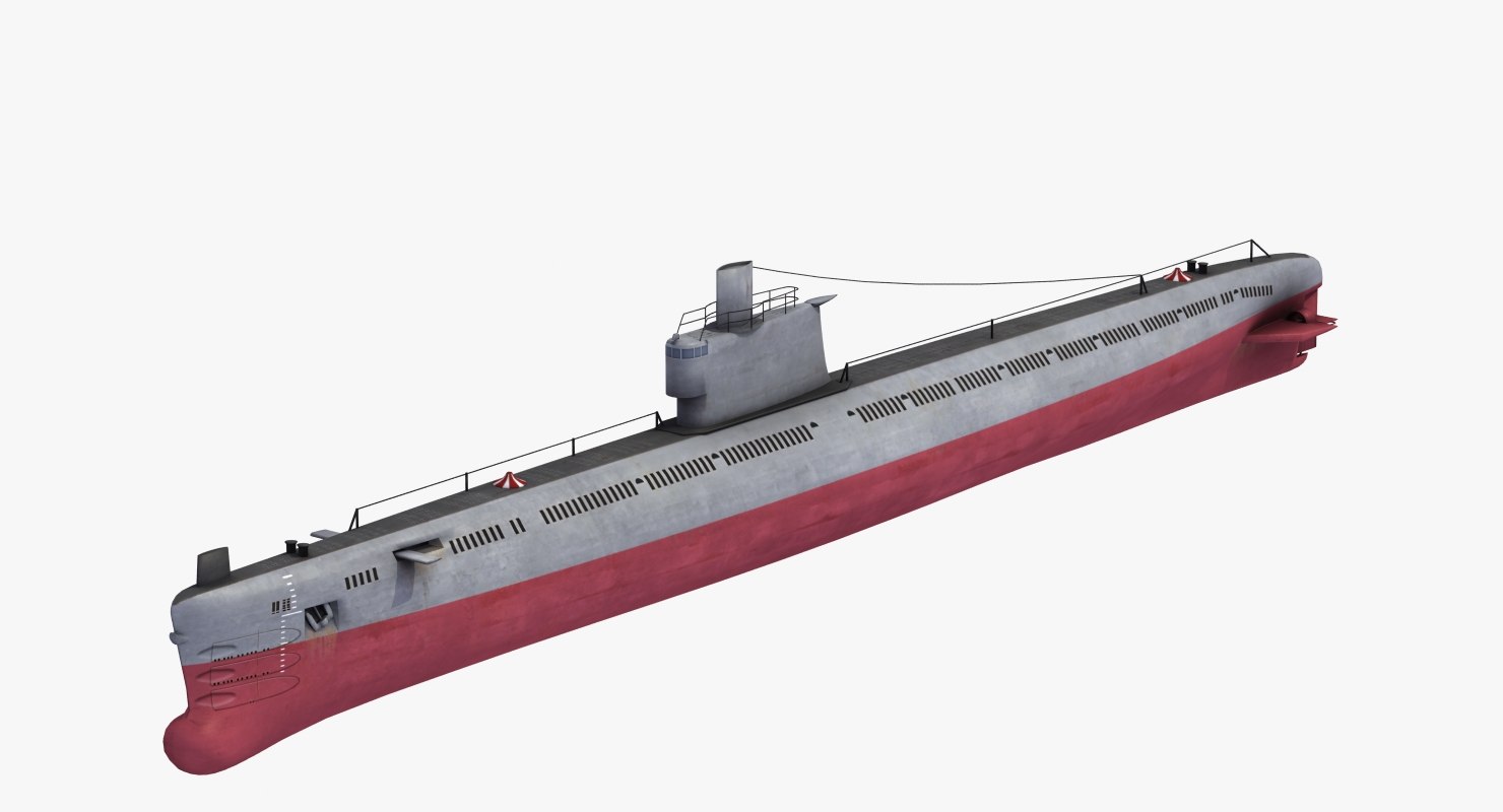 Romeo class attack submarine 3D - TurboSquid 1154160