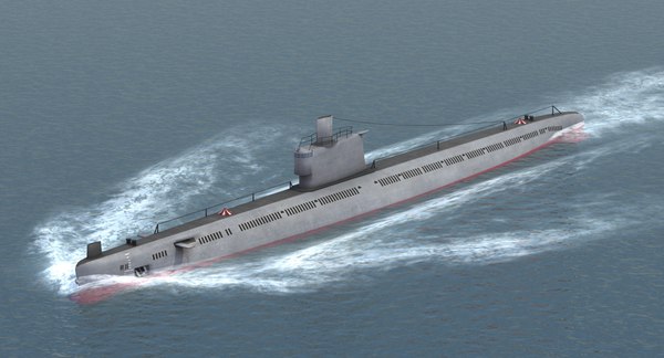 Romeo class attack submarine 3D - TurboSquid 1154160